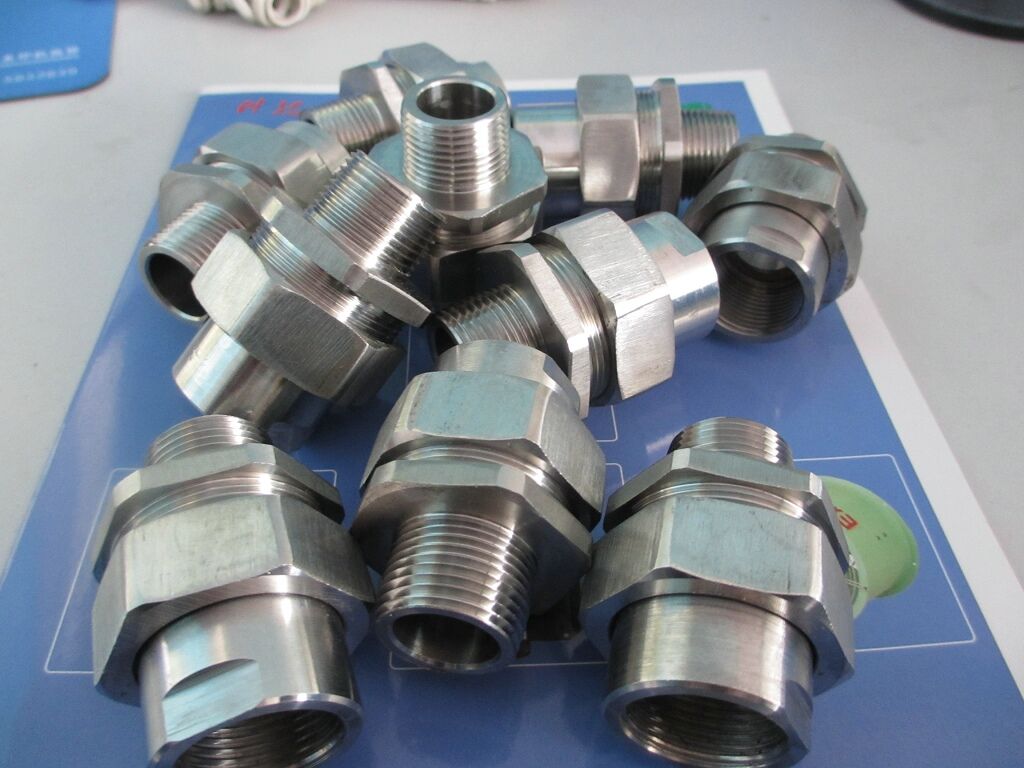 不锈钢防爆活接头BHJ-G1/2（两内）304不锈钢材质-—环保设备商城